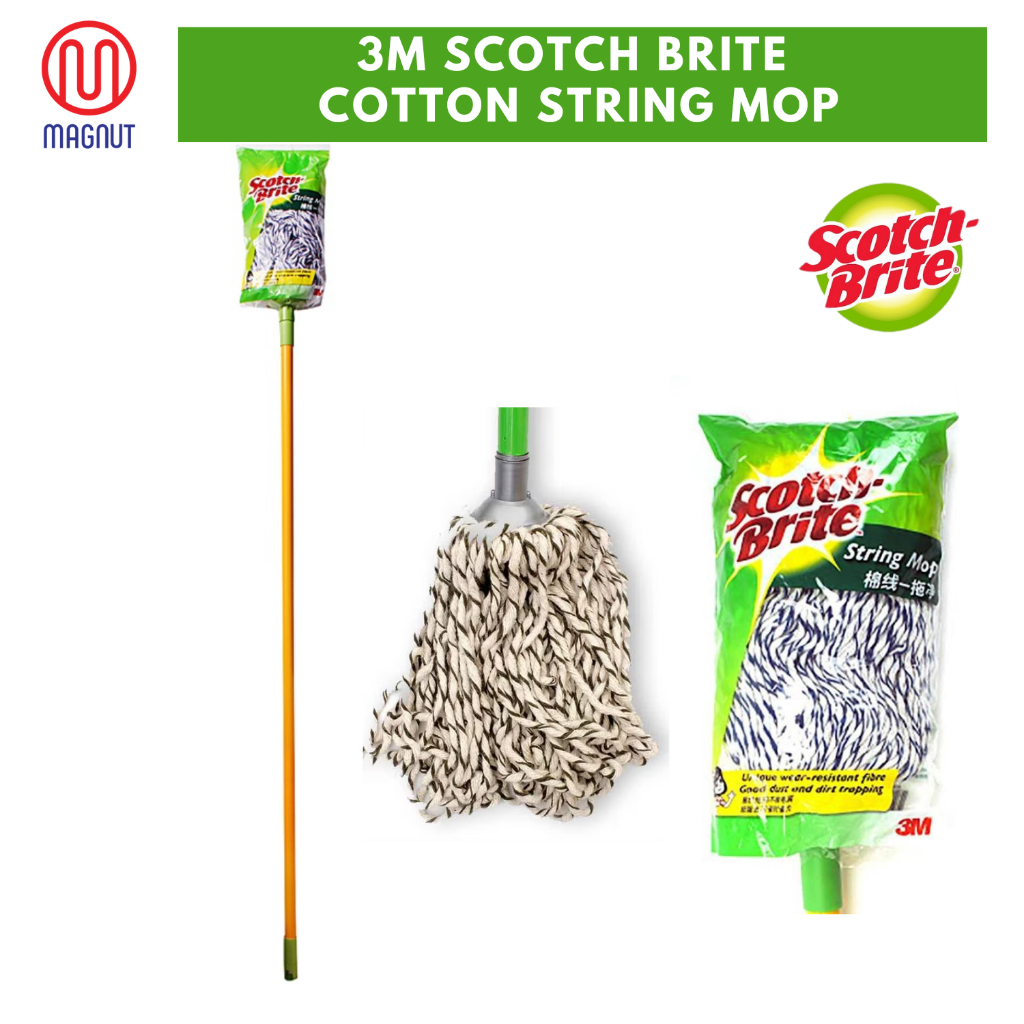 3M Scotch-Brite® Cotton String Mop Set / String Mop Jalur Penyerap High ...