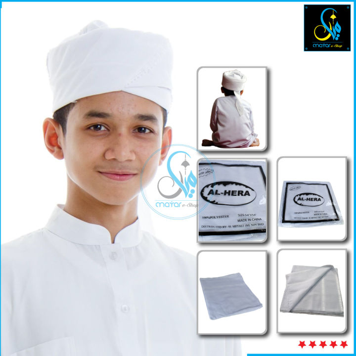 KAIN SERBAN 54 INCI- PUTIH VIRAL BUDAK TAHFIZ KEPERLUAN SERBAN sekolah ...