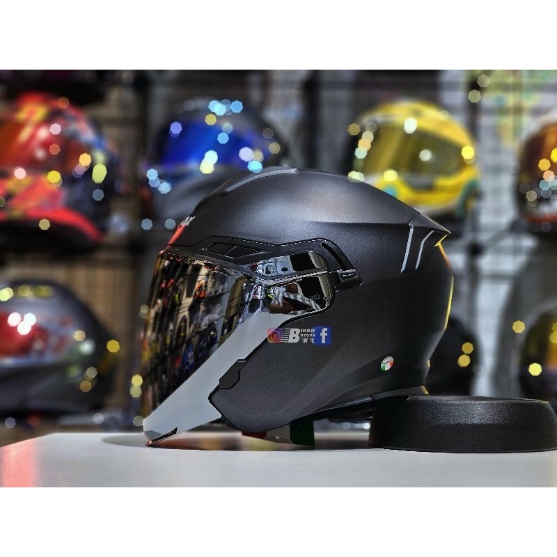 Original Motorax S30 Graphite Black Open Face Helmet | Shopee Malaysia