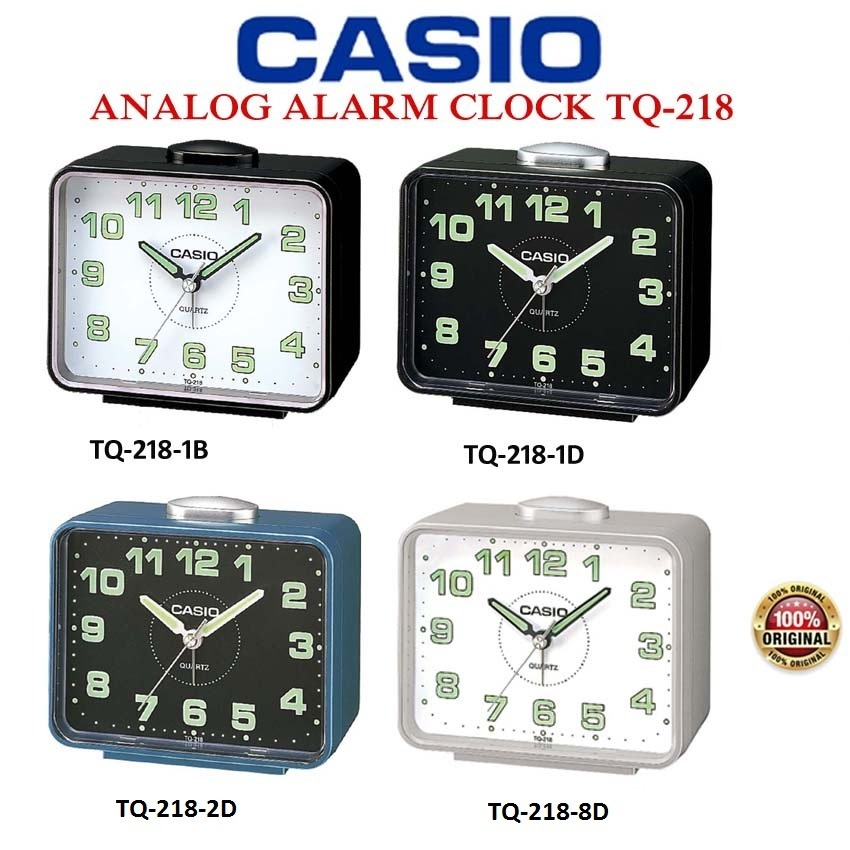 Casio TQ-218 table clock & Alarm | Shopee Malaysia