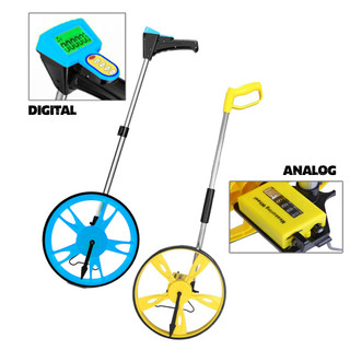 Folding Distance Measuring Wheel Analog Counter Adjustable Measure Tool ...