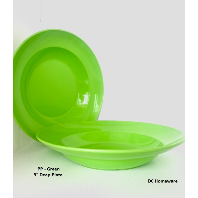 9" Round Sauce Plastic Plate 6pcs [PP] Pinggan Plastik 盘 9 inch Round ...
