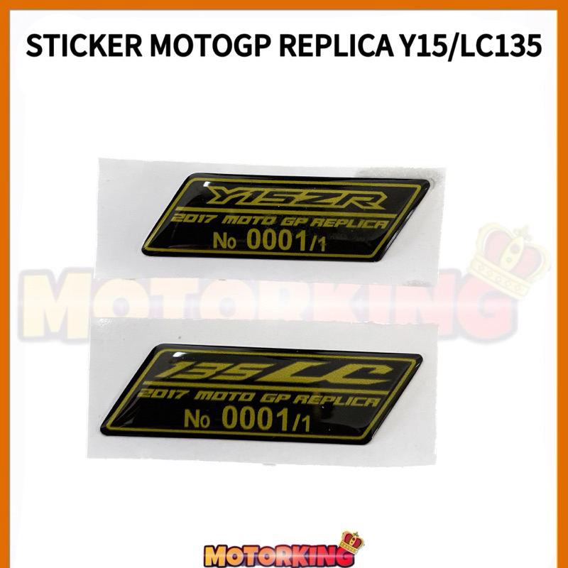 STICKER MOTOGP REPLICA YAMAHA Y15 YAMAHA LC135 LIMITED EDITION ...