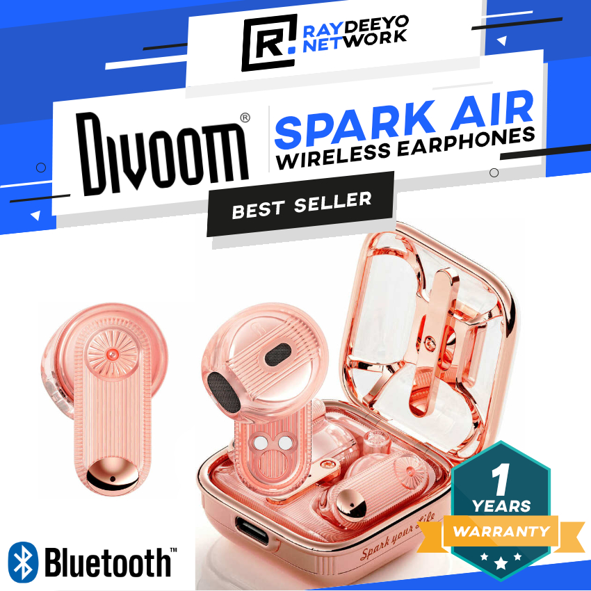 DIVOOM Spark Air Wireless Earphones [Bluetooth/Noise Reduction ...