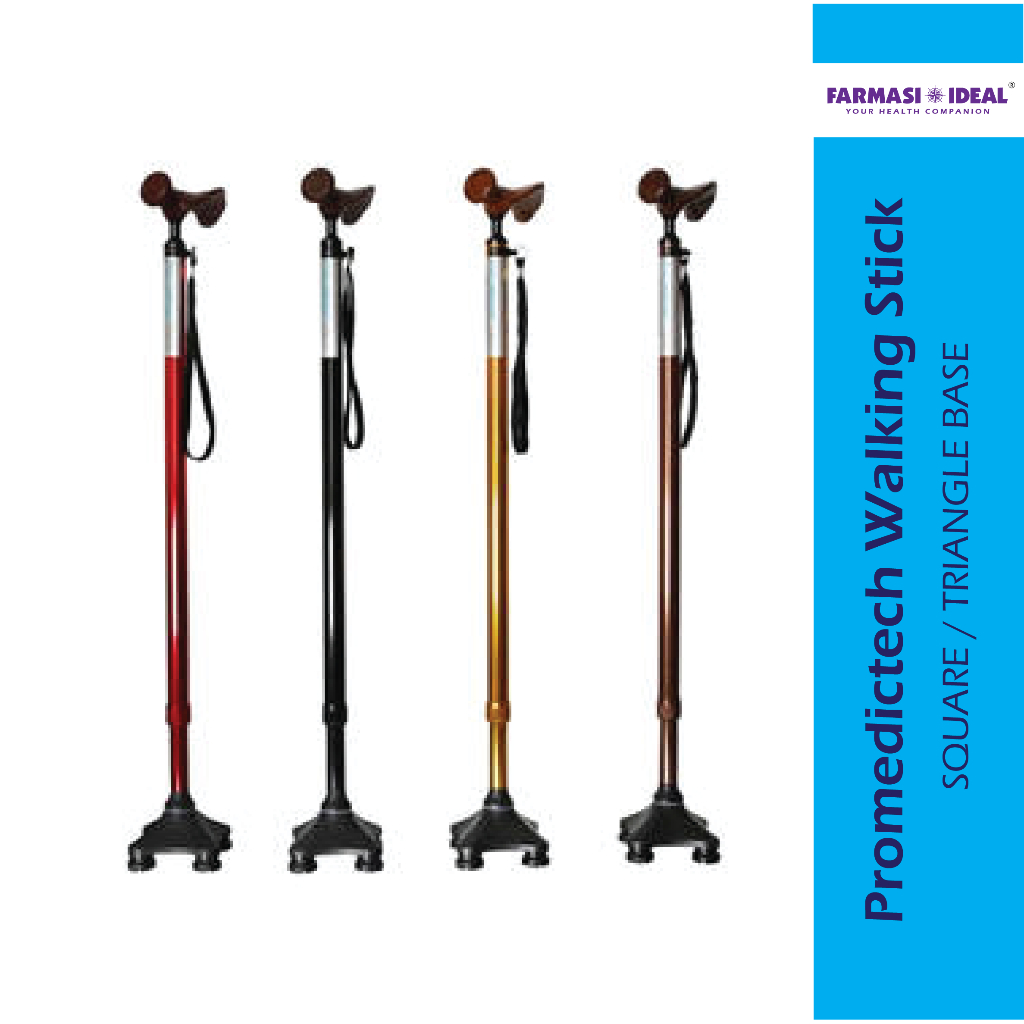 Promedictech Square / Triangle walking stick (Adjustable height ...