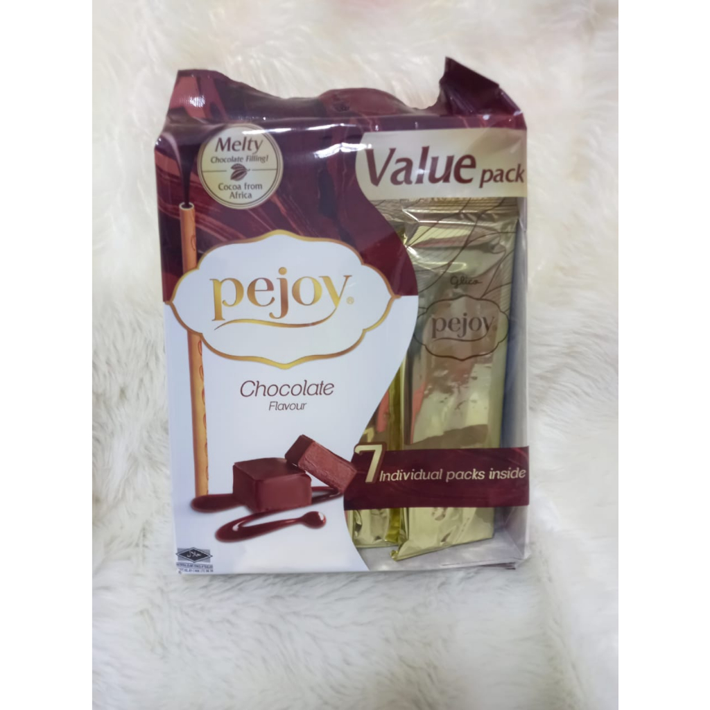 Glico Pejoy Family Pack Chocolate 126g (7 individual packs) | Shopee ...