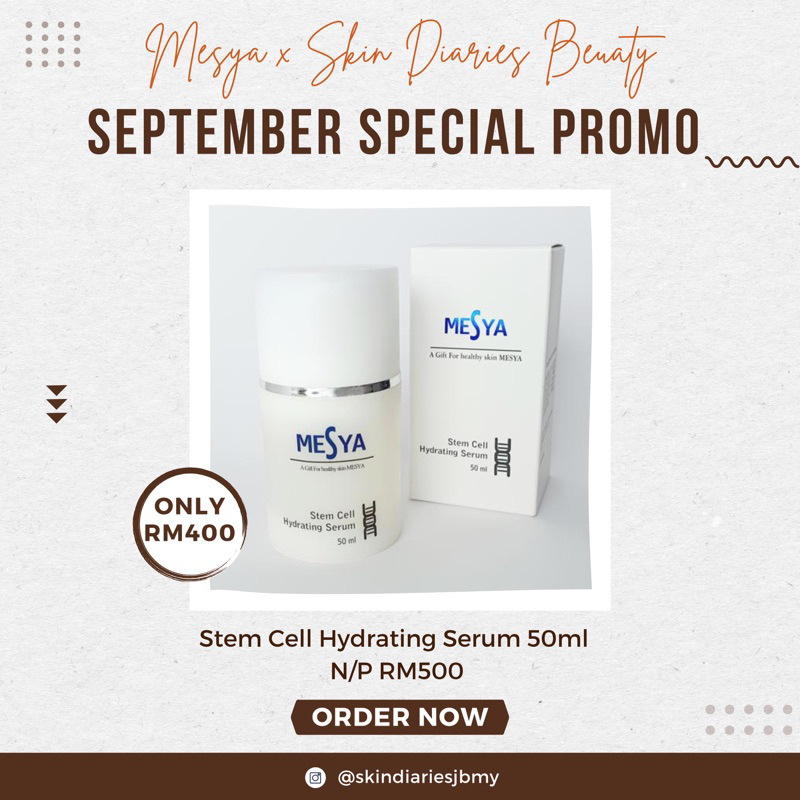 MESYA Stem Cell Hydrating Serum 50ml | Shopee Malaysia