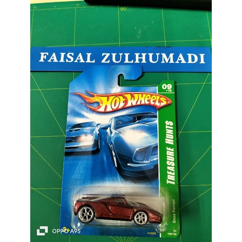Hot Wheels Enzo Ferrari Flake Paint Damaged Car Super Treasure Hunt STH ...