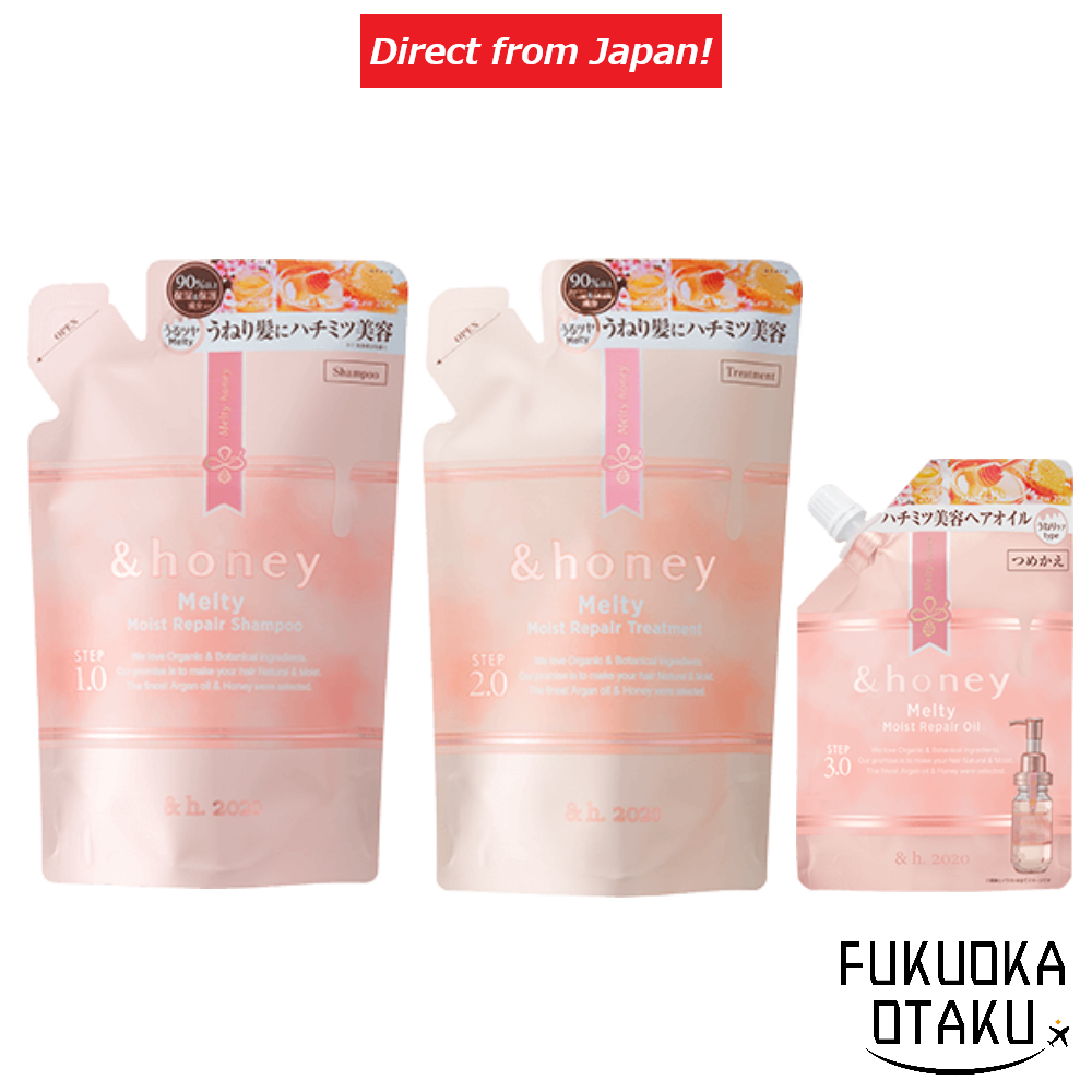 &honey Melty Moist Repair Shampoo 1.0 350ml / Moist Repair Treatment 2.0 350g / Moist Repair ...