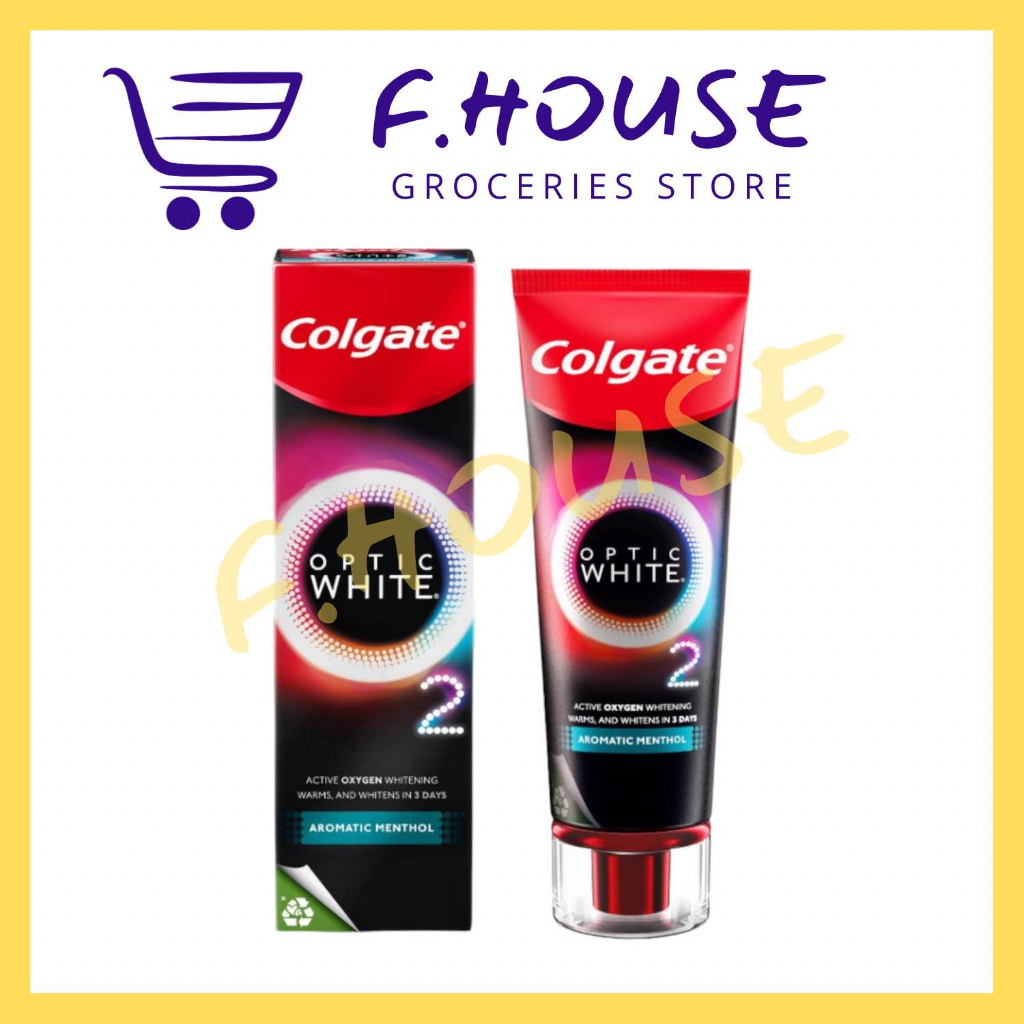 Colgate Optic White O2 Oxygen Whitening Toothpaste (85g) | Shopee Malaysia