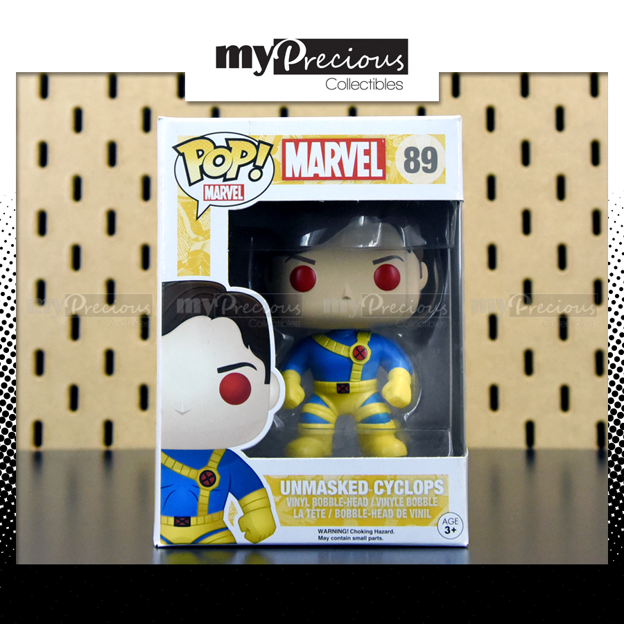 Funko Pop Marvel X-Men 89 Cyclops Unmasked Red Eyes Vaulted Pop! Vinyl ...