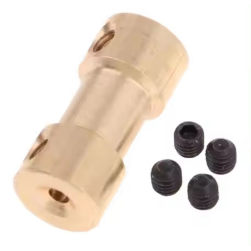 ( 1pcs) Brass Flexible Shaft Coupler Rigid Coupling Motor Connector for ...