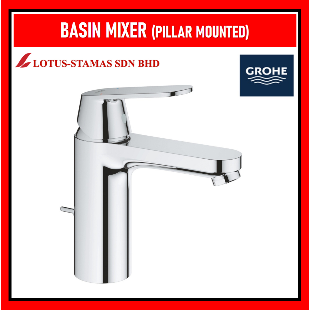 GROHE 23325000 Eurosmart Cosmopolitan Basin Mixer M-Size | Complete ...