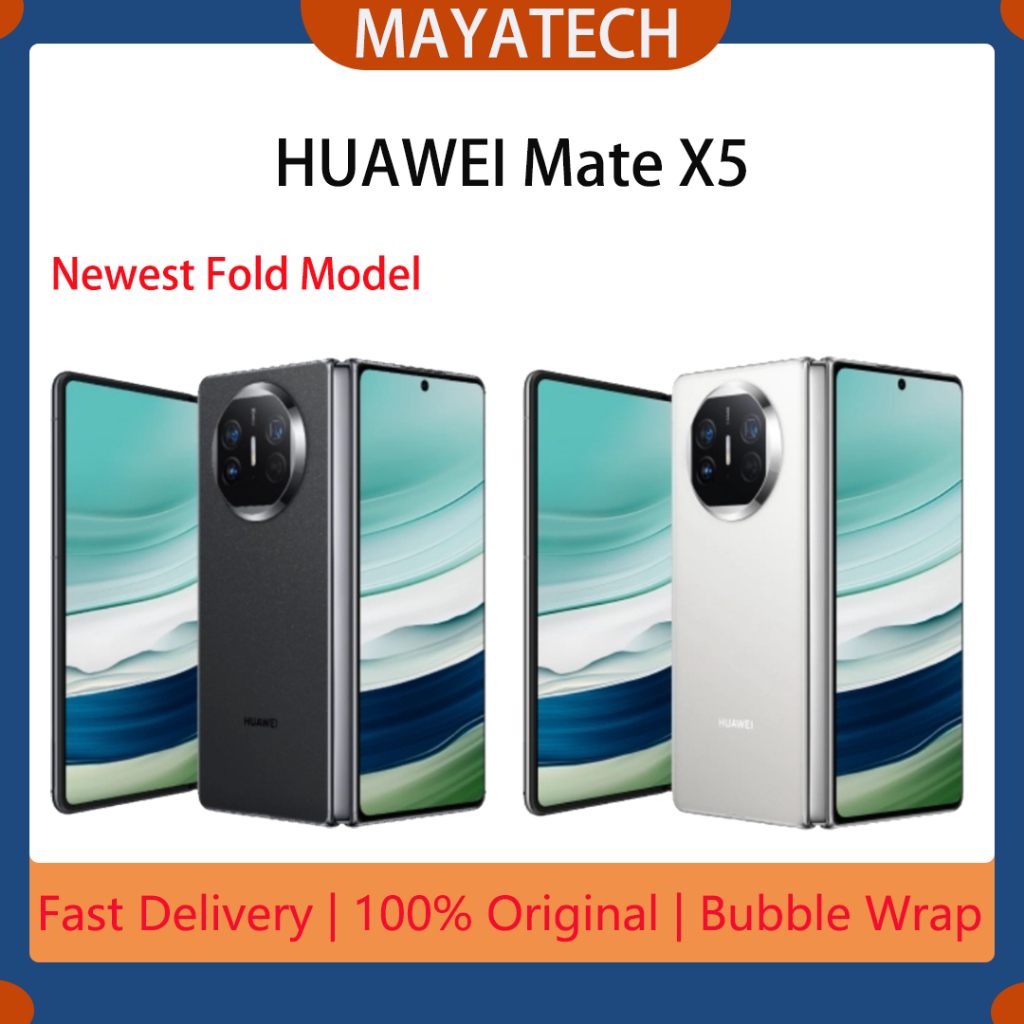 Huawei Mate X5 Smartphone Fold Screen OLED Kirin 9000S Octa core HarmonyOS 4.0 IPX8 50MP OTA ...