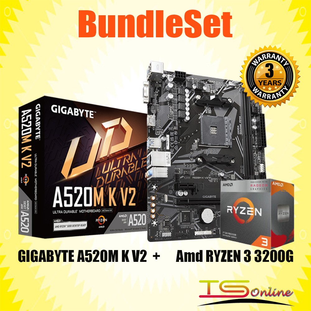 [Bundle Set] AMD Ryzen 3 3200G / Ryzen 5 5600G Desktop Processor Bundle ...