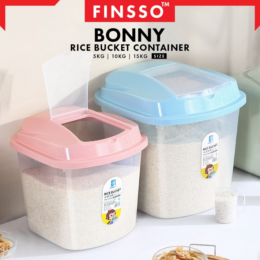 Finsso : BONNY rice bucket Household Rice Storage Container Box Kitchen ...