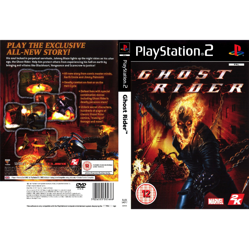 PS2 DVD Games Collection Ghost Rider | Shopee Malaysia