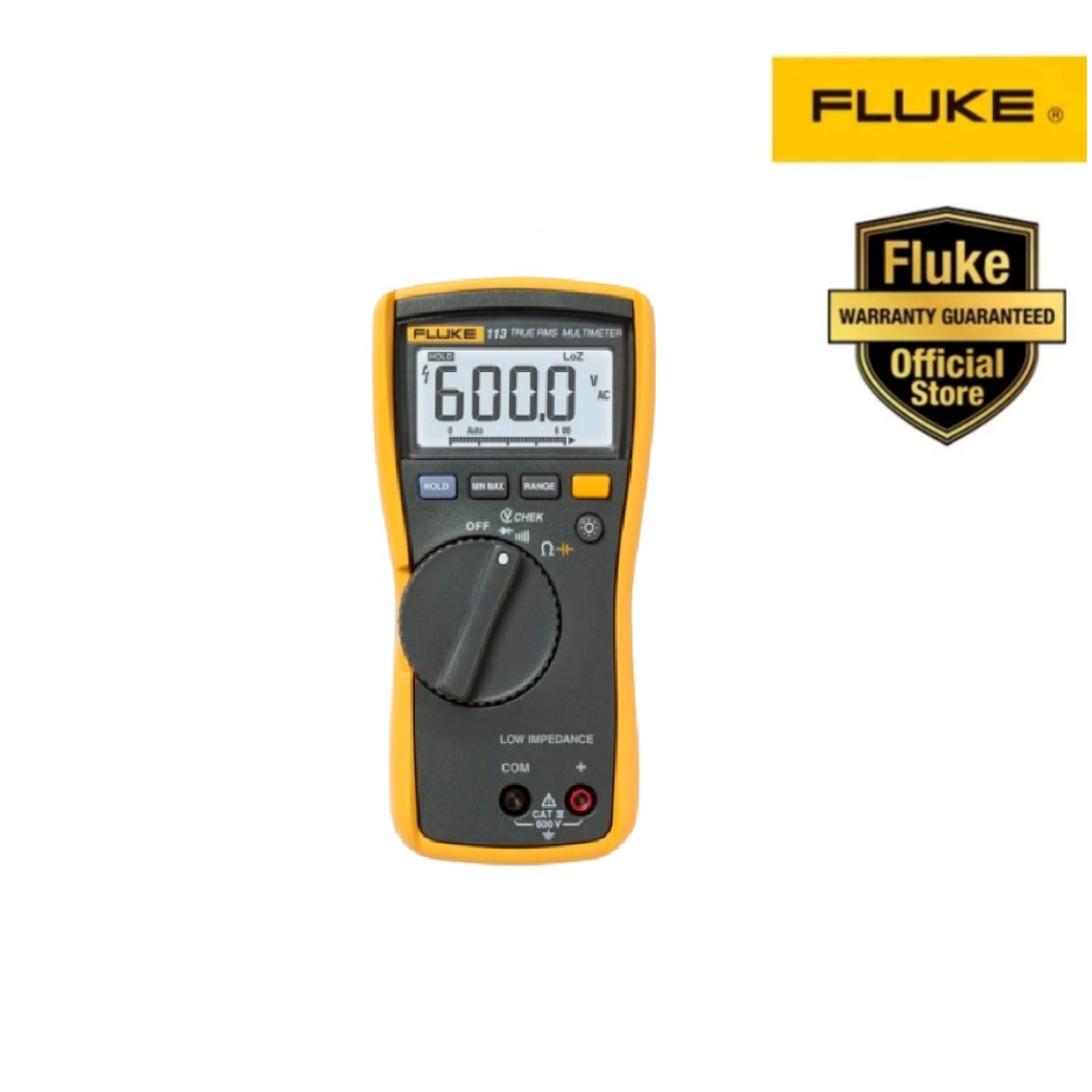 Fluke 113 True RMS Utility Multimeter with VCHEK™ CAT IV 600 V | Shopee ...