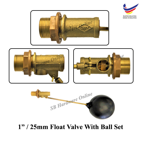 CITY/VIP BRASS FLOAT VALVE (1/2“, 3/4“, 1”) FOR WATER TANK & POLY FLOAT ...