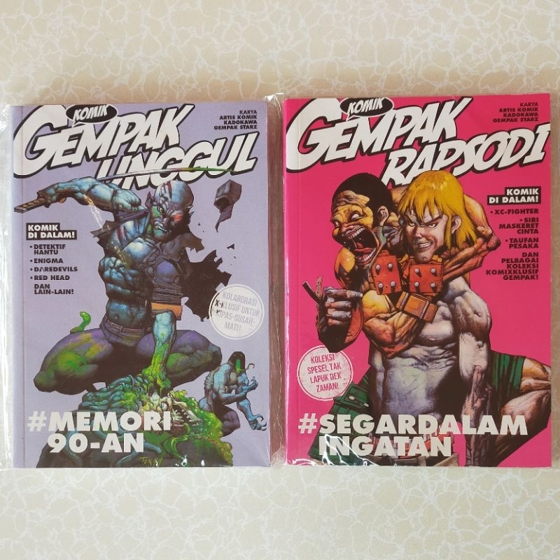KOLEKSI KOMIK PRELOVED GEMPAK STARZ GEMPAK UNGGUL DAN GEMPAK RAPSODI ...