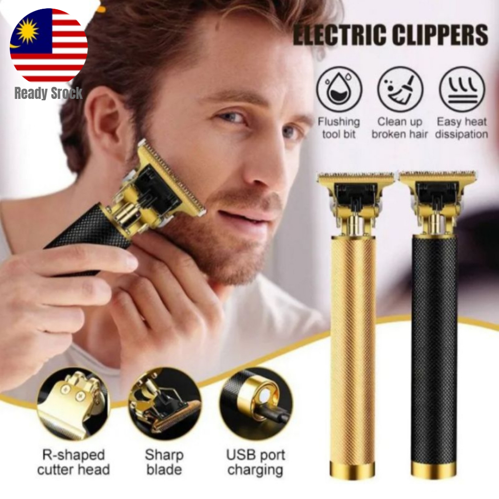 Mesin Rambut Hair Trimmer Men USB Rechargeable Hair Clipper Cordless ...