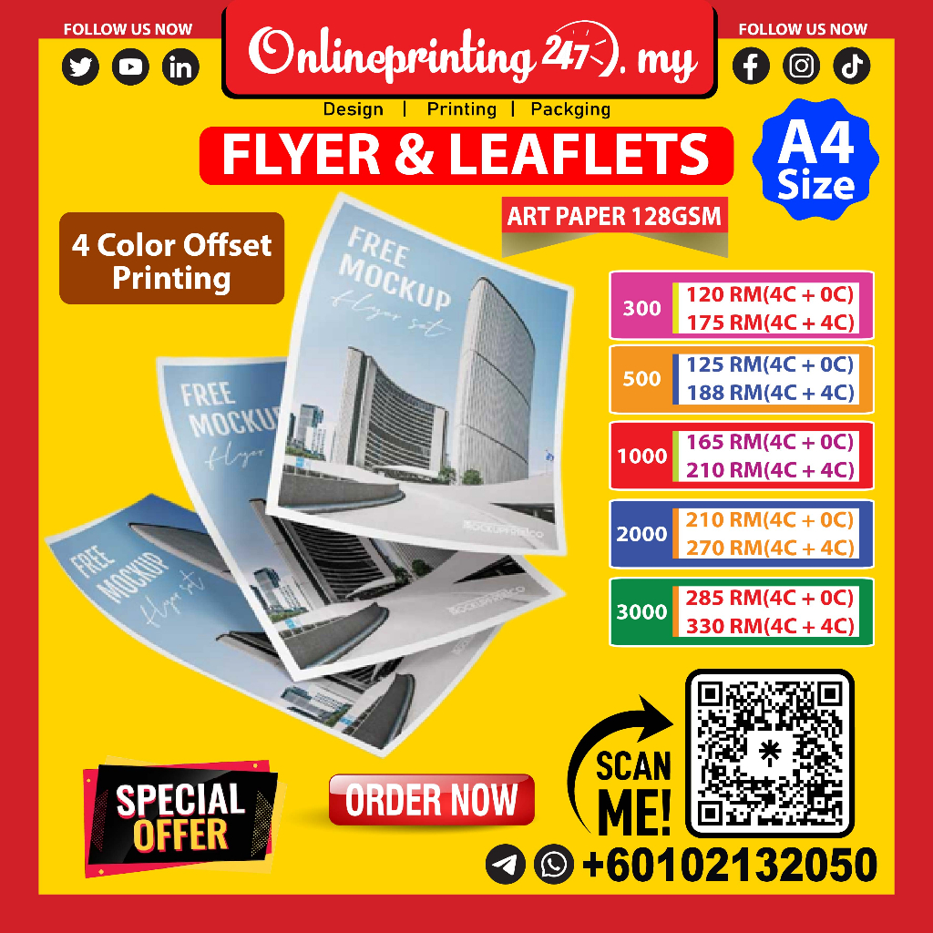 Best Custom Printed flyer design | order Now |digital flyer print| Best ...