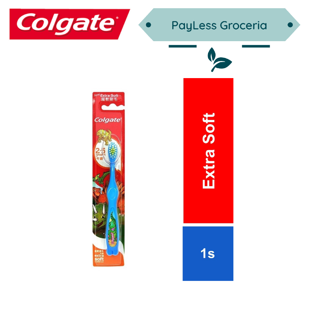 Colgate Kids Dinosaur Toothbrush / Berus Gigi 儿童牙刷 2-5 Years (Extra ...