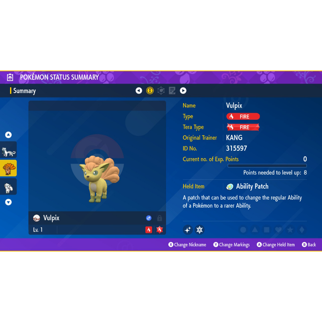 Pokemon Scarlet & Violet - 6IV Shiny Vulpix | Shopee Malaysia