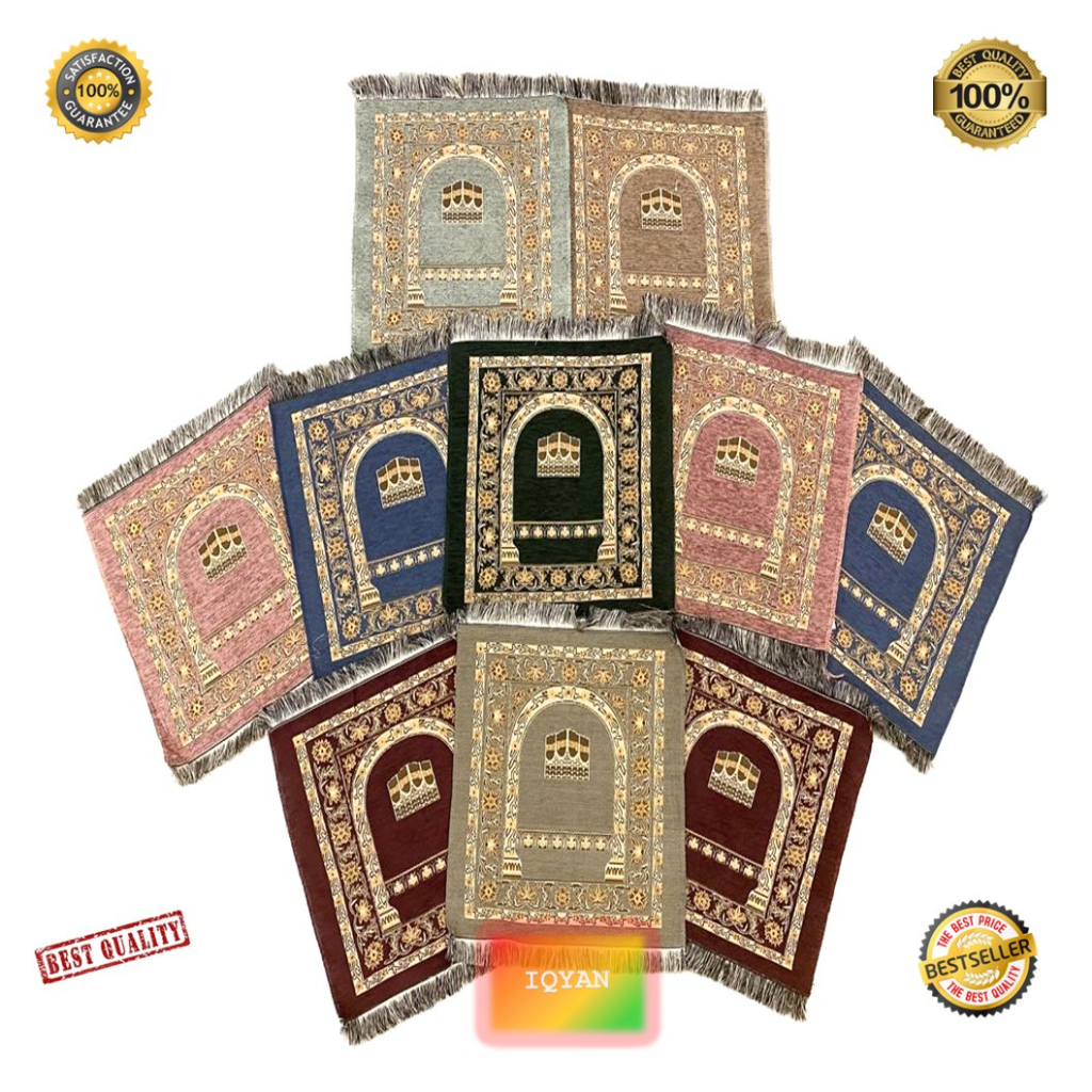 SEJADAH MINI MUKA PENDEK RAUDAH Turki 35 x 35cm + Gift Box 📦 , High ...