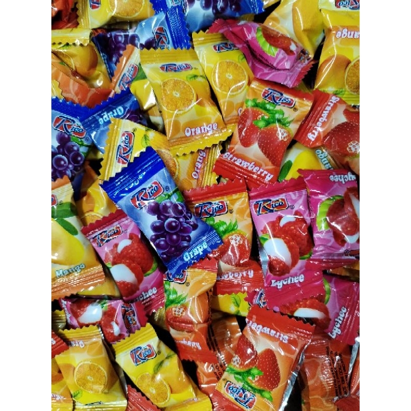 Rico Homark Assorted Mix Fruit Candy Gula-gula Campuran Buah-Buahan ...