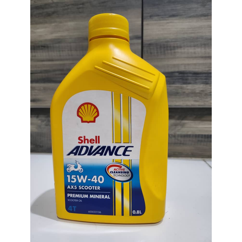 Shell Advance AX5 Scooter 4T 15W40 Mineral (800ml) | Shopee Malaysia