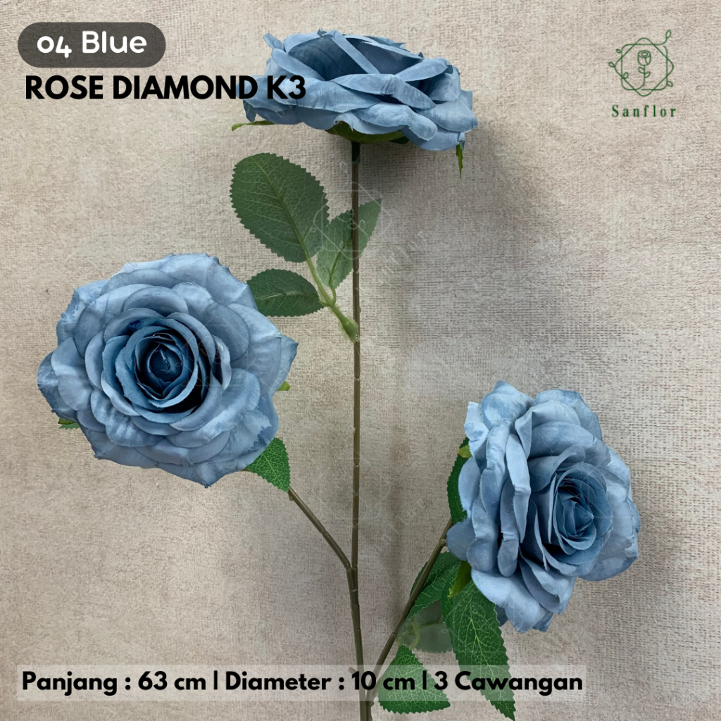 (Local Ready Stock!) BLUE/BIRU Collection Bunga Hiasan Artificial ...