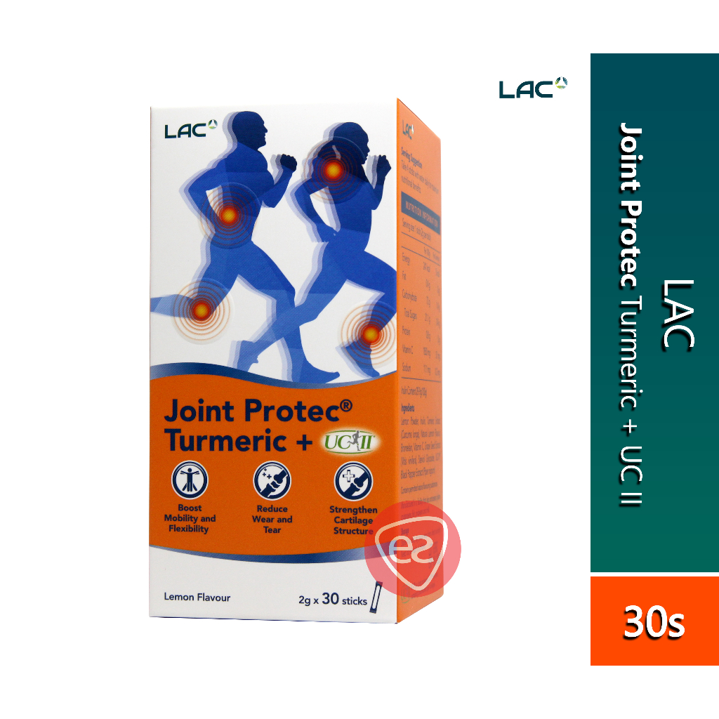 LAC JOINT PROTEC TURMERIC + UC-II 2G X 30 STICKS LEMON FLAVOUR | Shopee ...