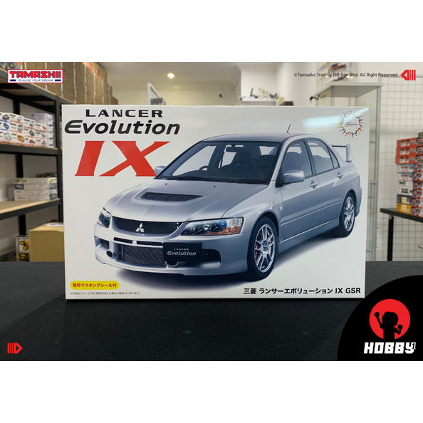 Fujimi Mitsubishi Lancer Evolution IX GSR w/Window Frame Masking (Scale ...