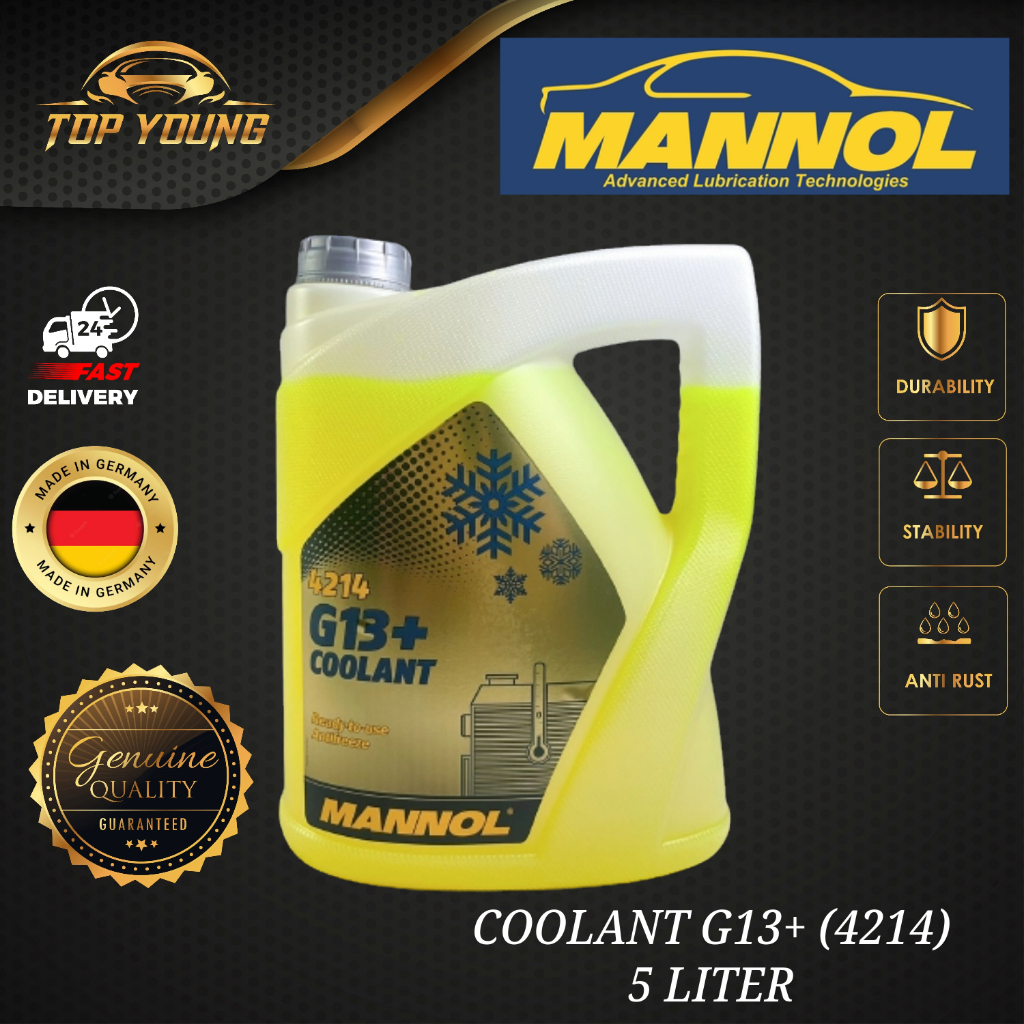 MANNOL COOLANT G13+ 4214 5 LITER 100% ORIGINAL GERMANY BRAND READY ...
