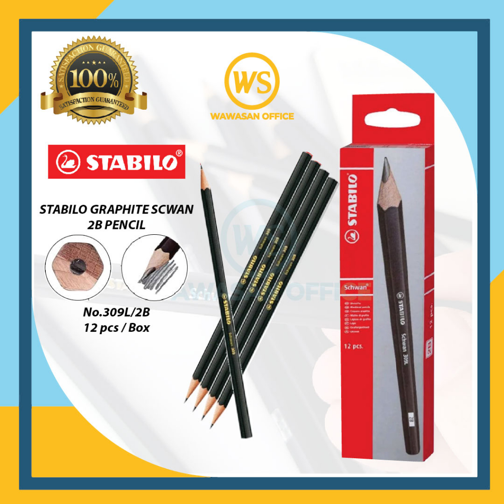 Stabilo Schwan 309L Pencil / Stabilo 2B Pencil / Stabilo Pencil / 2B ...