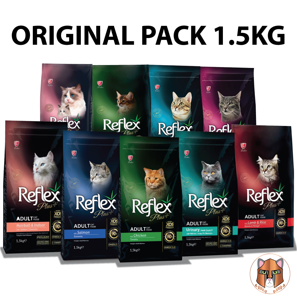 REFLEX PLUS 1.5KG (ORIGINAL PACK) KITTEN / ADULT Cat Dry Food Makanan ...