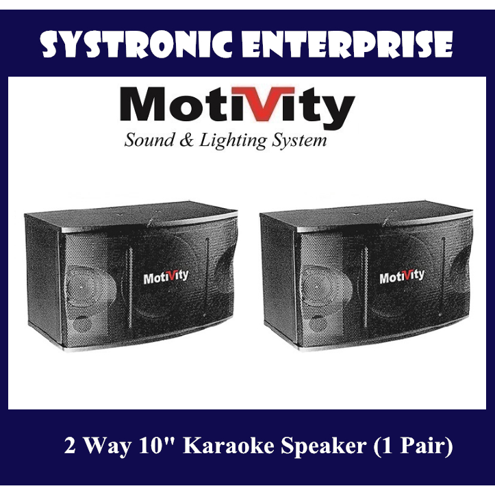 Motivity MTK-3310G 2 Way 10" Karaoke Speaker 120Watt RMS (1Pair) | Shopee Malaysia