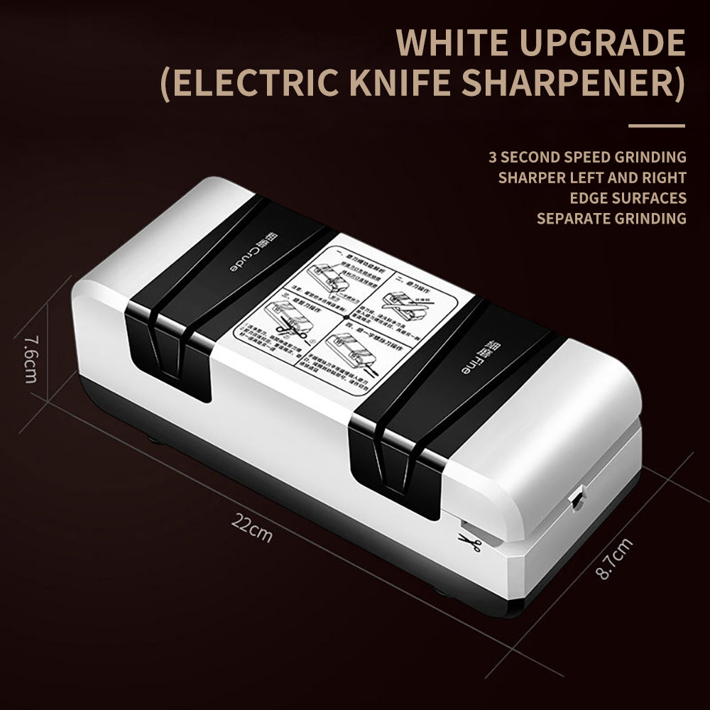 Electric Automatic Knife Sharpener Professional With 15-Degree Bevel ...