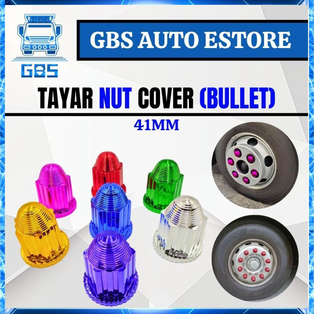 GBS Truck/Lori Cover Nut Lori Volvo Scania Hino Isuzu 41mm Tayar Nut ...