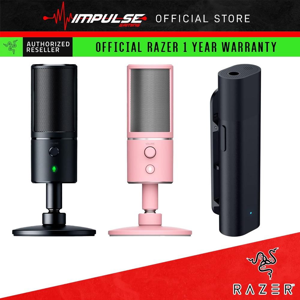 RAZER Gaming Microphone - Seiren X / Seiren BT Bluetooth Mic for Mobile ...