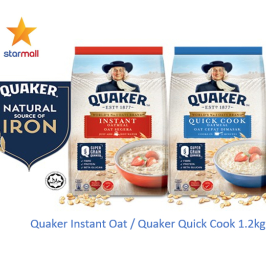 Quaker Instant Oat 1.2kg / Quaker Quick Oat 1.2kg | Shopee Malaysia