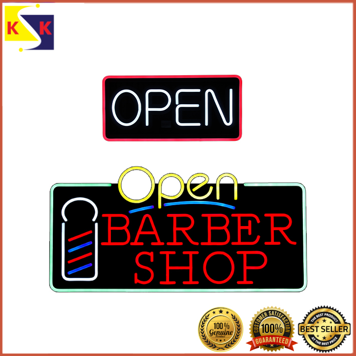 LED Flex Neon Barber Shop Sign for Business Displays | Electronic Light ...