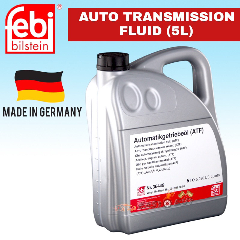 FEBI BILSTEIN AUTO TRANSMISSION FLUID ATF OIL (5L) - Mercedes Merc W204 W212 722.9 ATF Oil MB236 ...