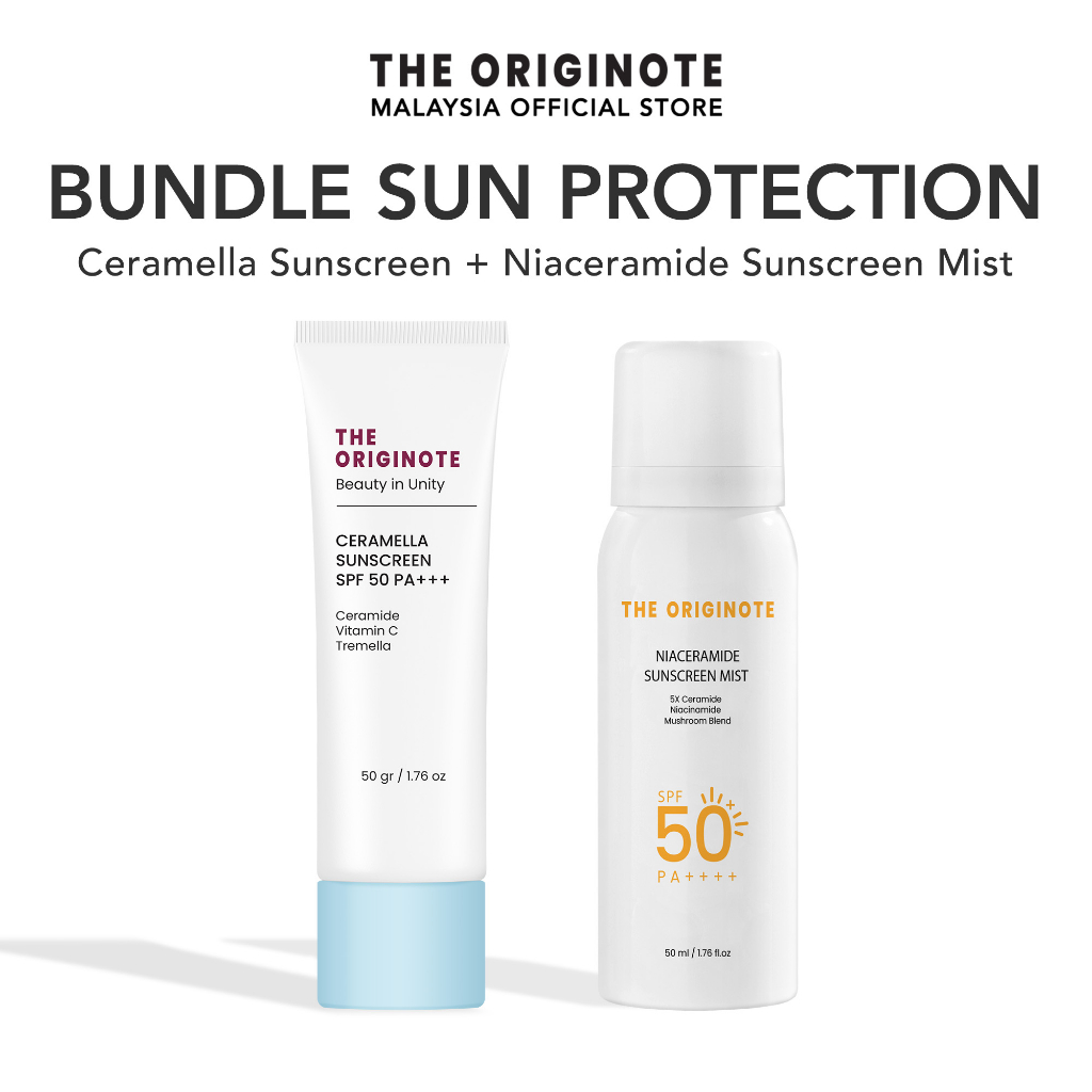 The Originote Bundle Sun Protection - Ceramella Sunscreen SPF 50 PA ...