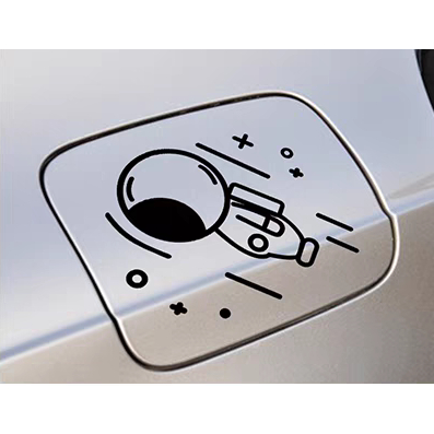 astronaut fuel tank car Sticker / Sticker kereta astronaut fuel tank ...