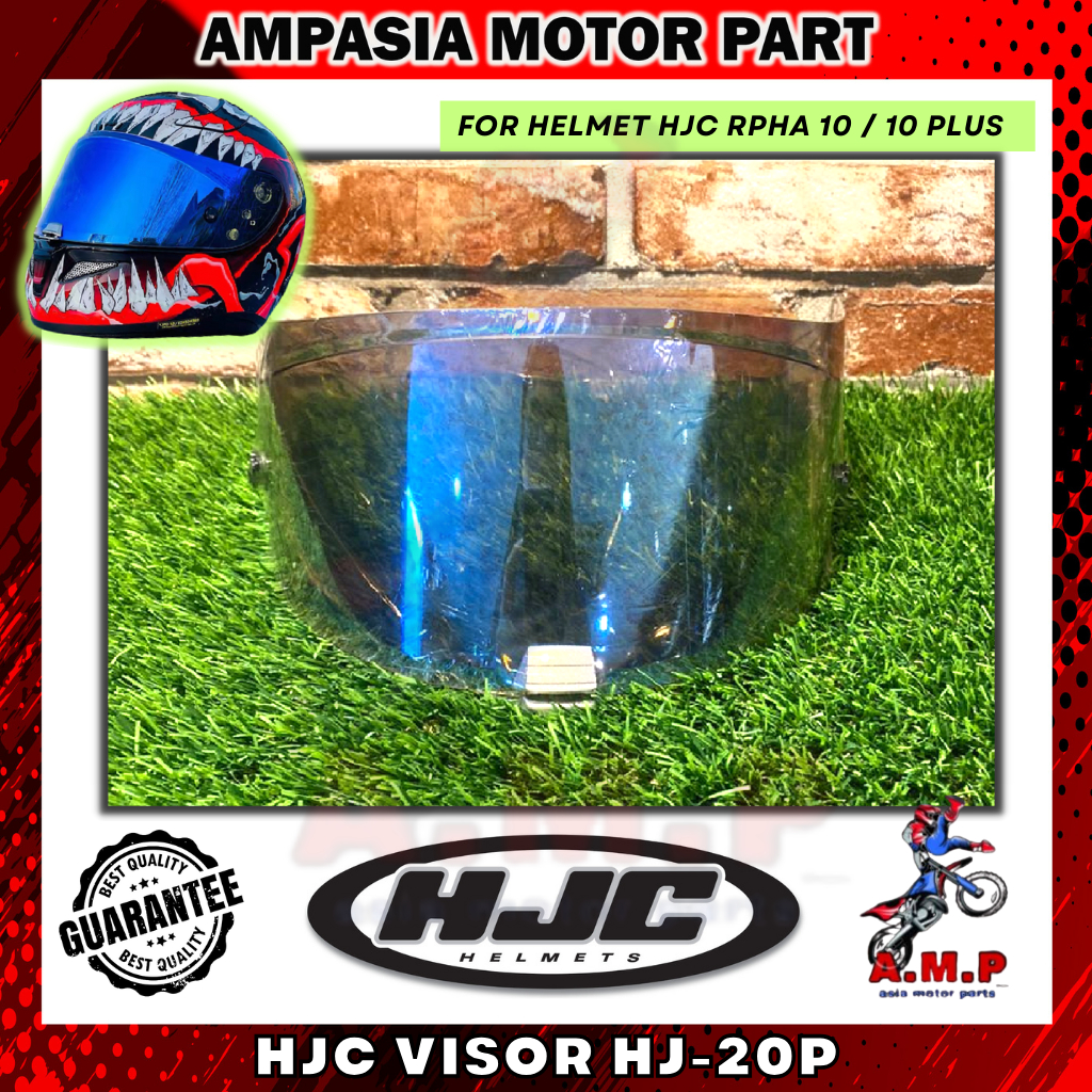Visor HJC HJ-20P for Helmet HJC Rpha 10 / Rpha 10 Plus RST Blue anti uv ...