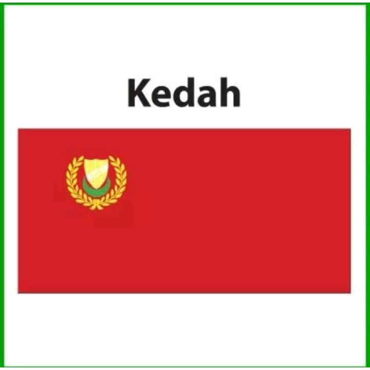 Kedah Flag 3x6ft, Bendera Kedah 3x6ft, Woolen | Shopee Malaysia