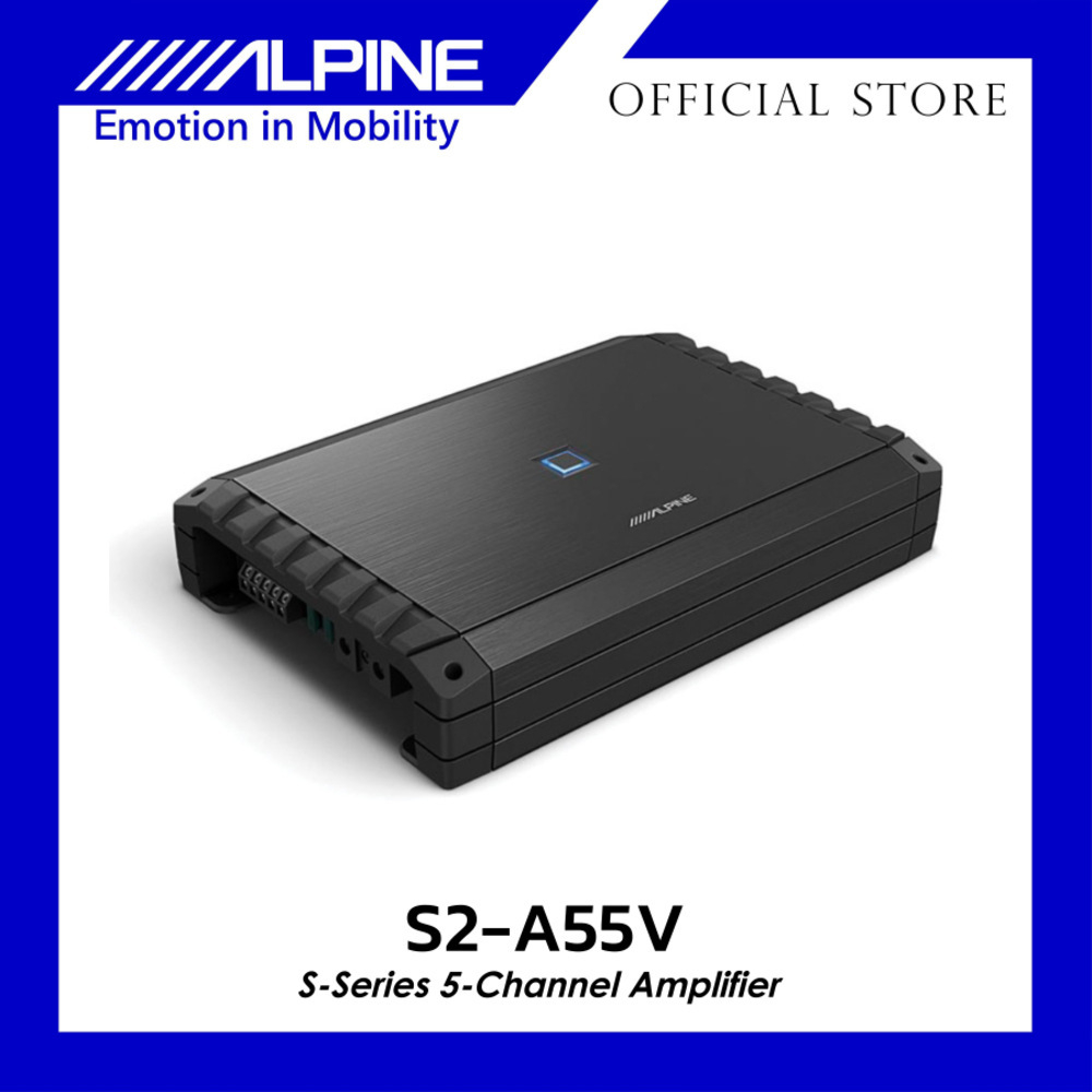 Alpine S2-A55V S-series 5 channel Class-D amplifier - 40 watts RMS x 4 ...