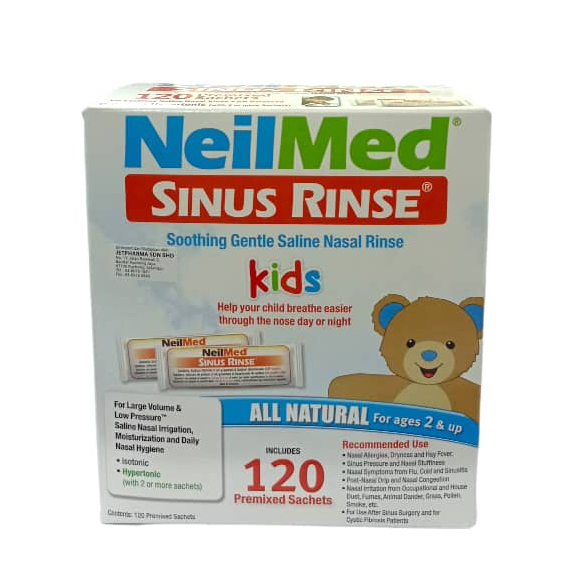 (CLEARANCE!!) NEILMED Sinus Rinse Kids Premixed Sachet 120's [Exp: 10/ ...